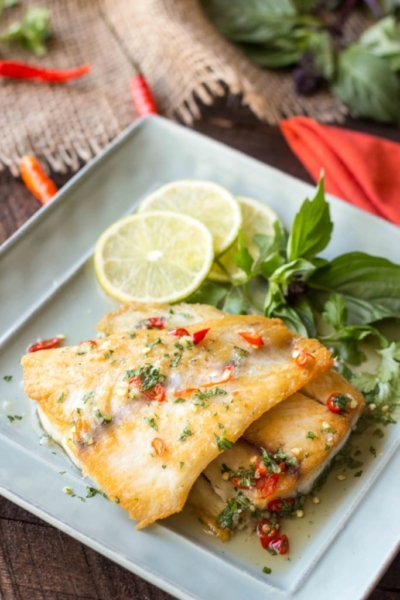 Crispy Barramundi with Fish Sauce Vinaigrette | The Better Fish ...